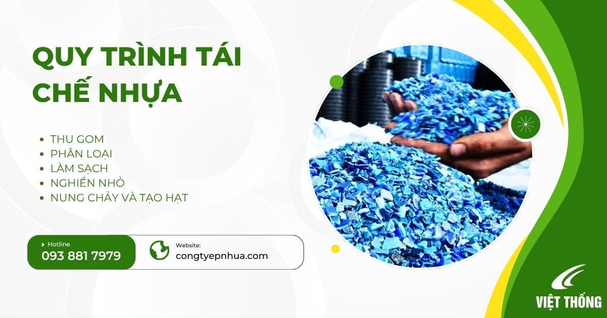 Nhựa Tái Chế: Từ A-Z Về Phân Loại, Quy Trình và Ứng Dụng